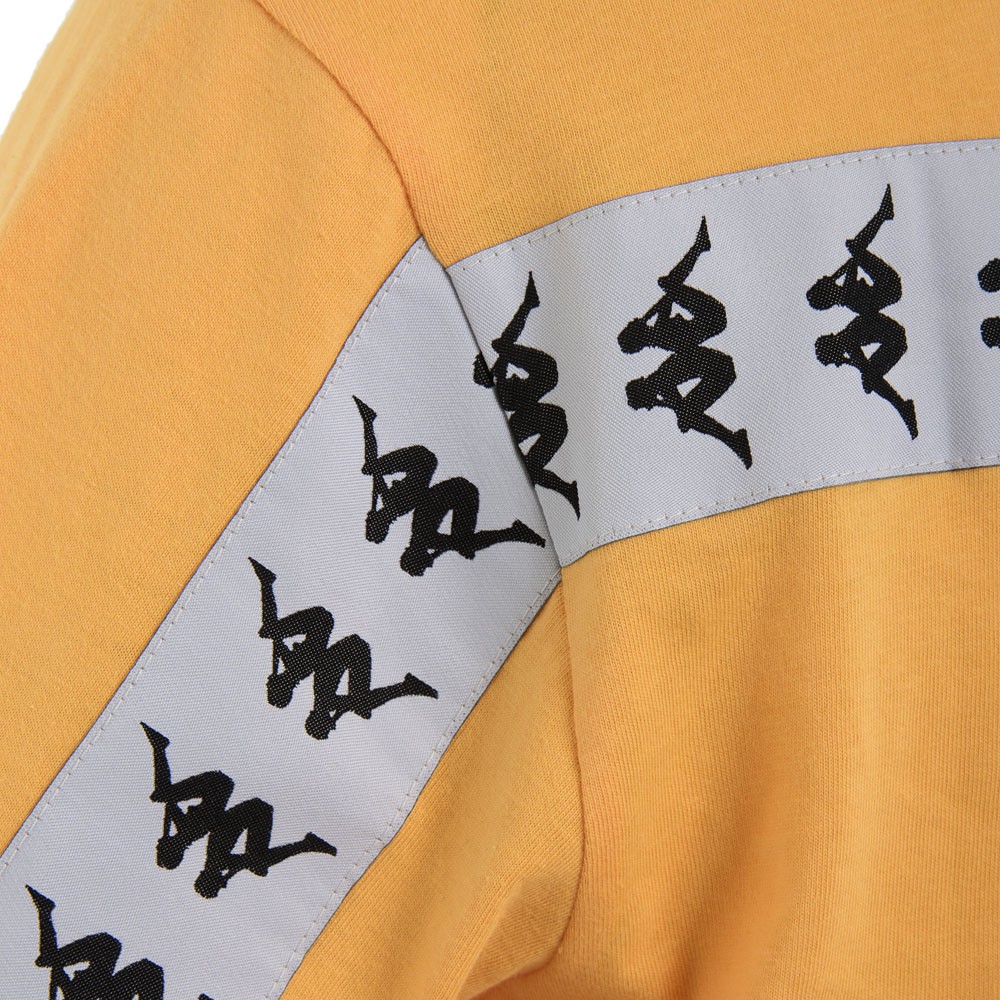 Polera Men Orange Banda Back Cross White – Kappa Chile