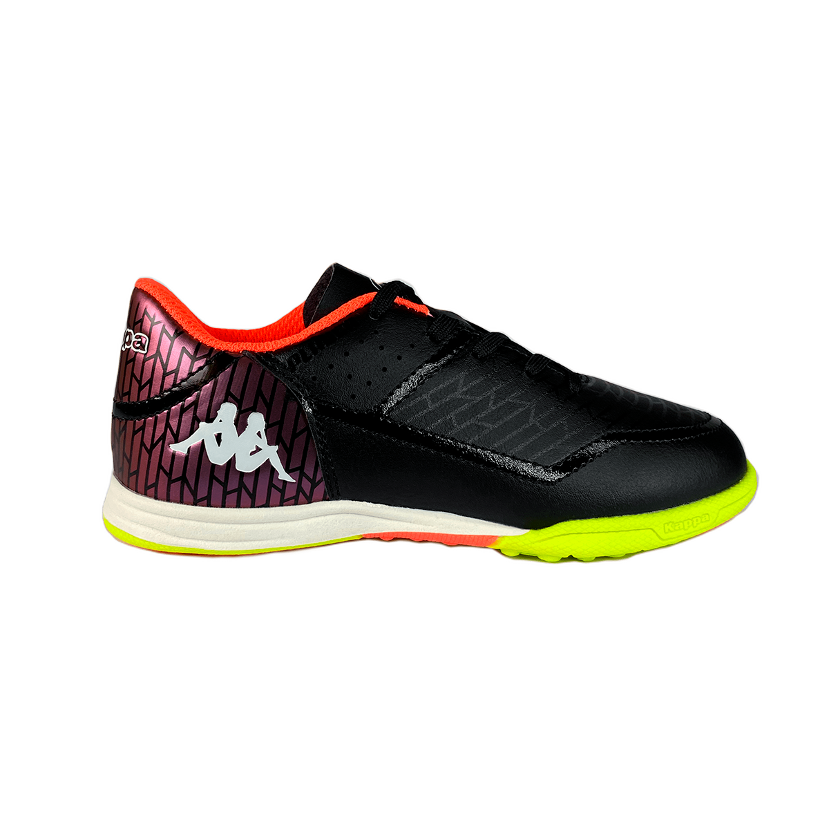 Zapatilla Fútbol Kids Kombat Player Black Neon Green Turf Ground ...