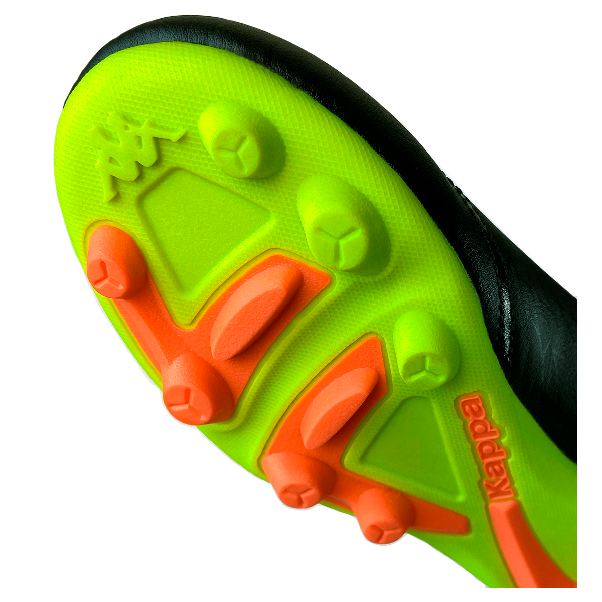 Zapatilla Fútbol Kids Kombat Player Black Neon Green Firm Ground ...