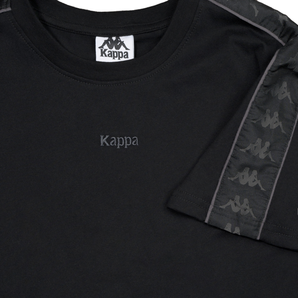Polera Women Crop Top Banda Black Tiny Logo – Kappa Chile